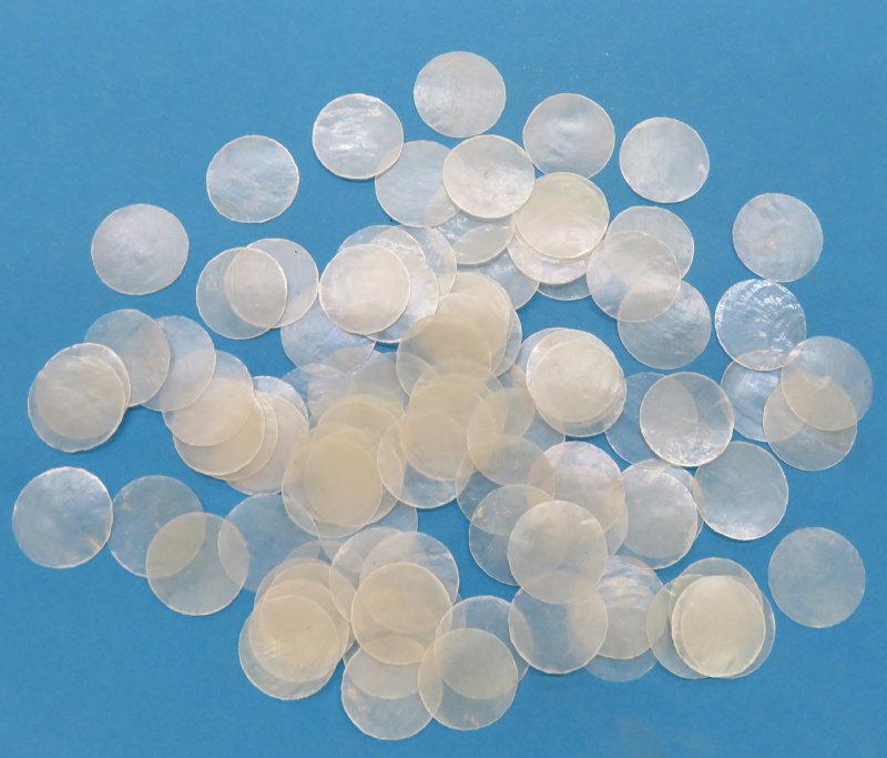 Bulk capiz shells 1-1/2 inches for chandeliers